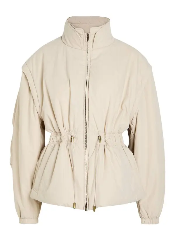 Isabel Marant Dastyni Detachable-sleeve Padded Coat - Ecru