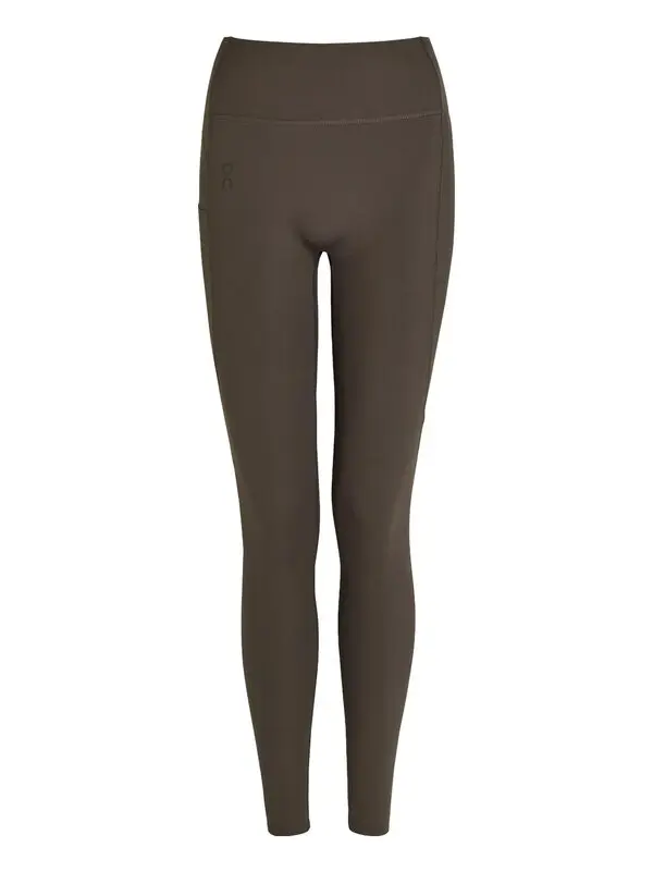 On Studio Stretch-jersey Cropped Leggings - Brown