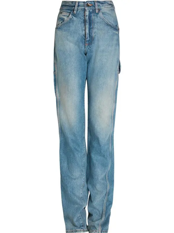MAISON MARGIELA Twisted-seam Straight-leg Jeans - Denim
