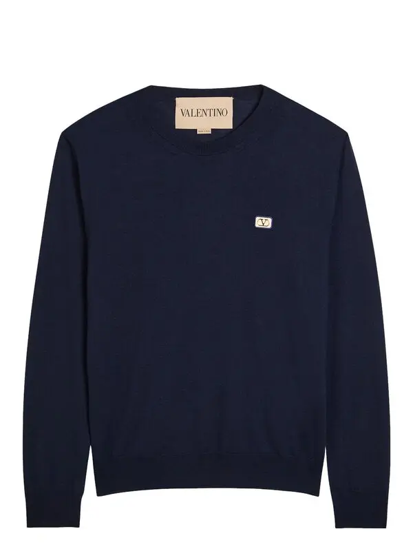 Valentino Garavani Wool Jumper - Navy