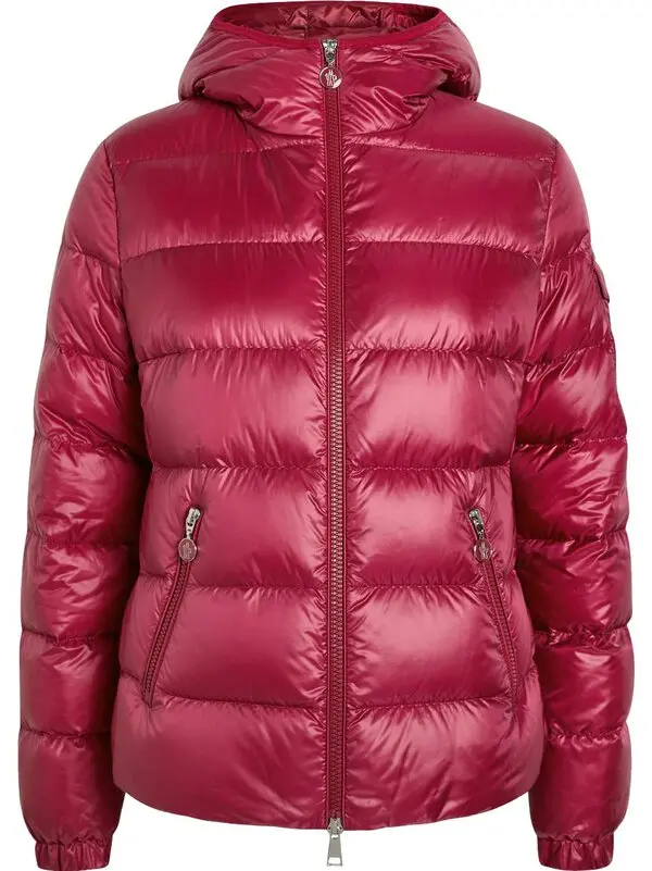Moncler Glesse Padded Hooded Jacket - Plum