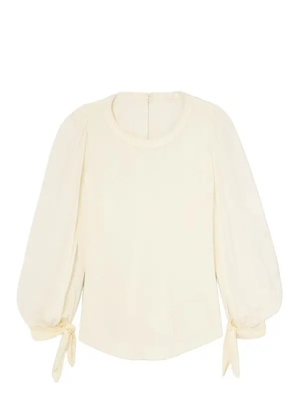 Chloé Silk Crepe De Chine Blouse - Neutrals