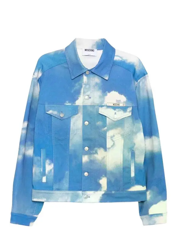 Moschino Cloud-print Jacket - Blue