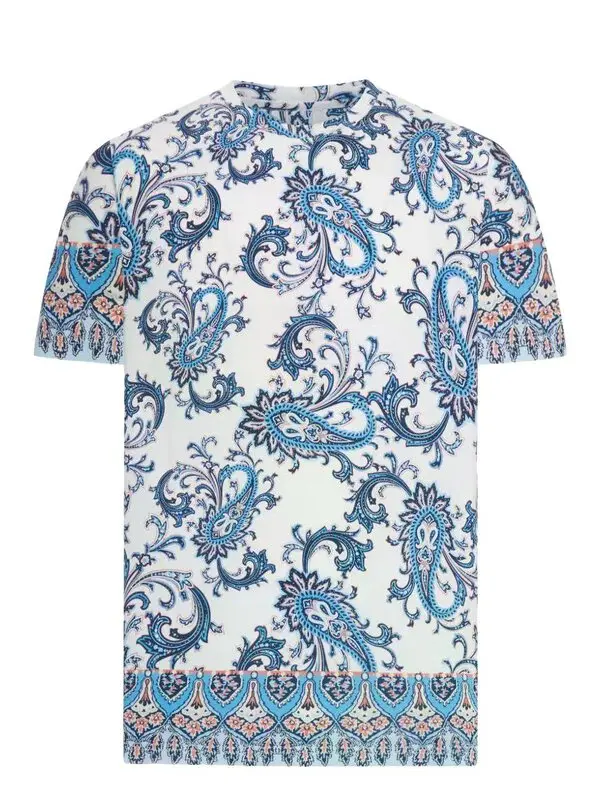 Etro Rome Paisley-print T-shirt - White
