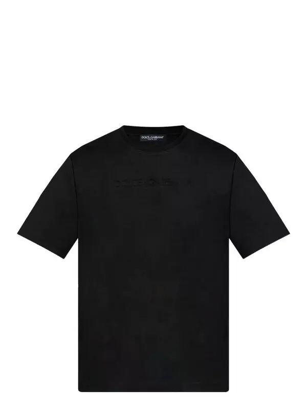 Dolce & Gabbana Embossed T-shirt - Black