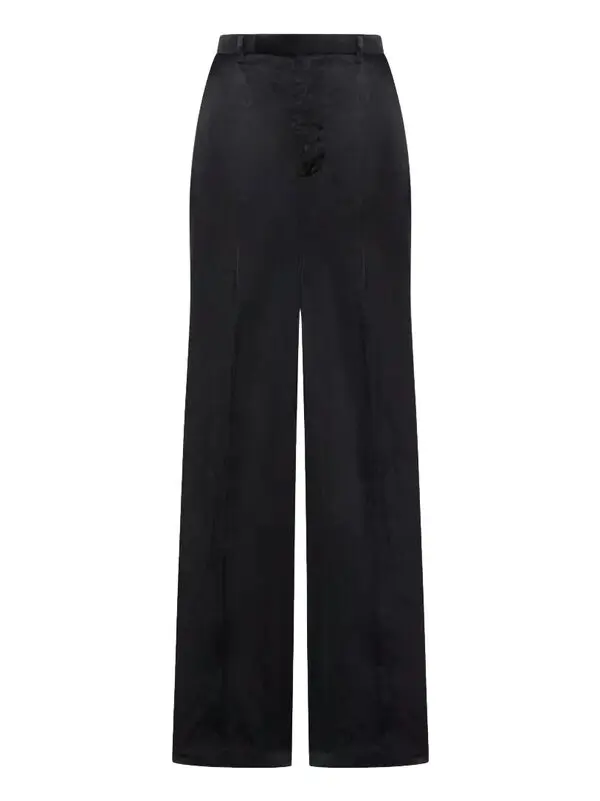 Rick Owens Pressed-crease Tailored Trousers - Black