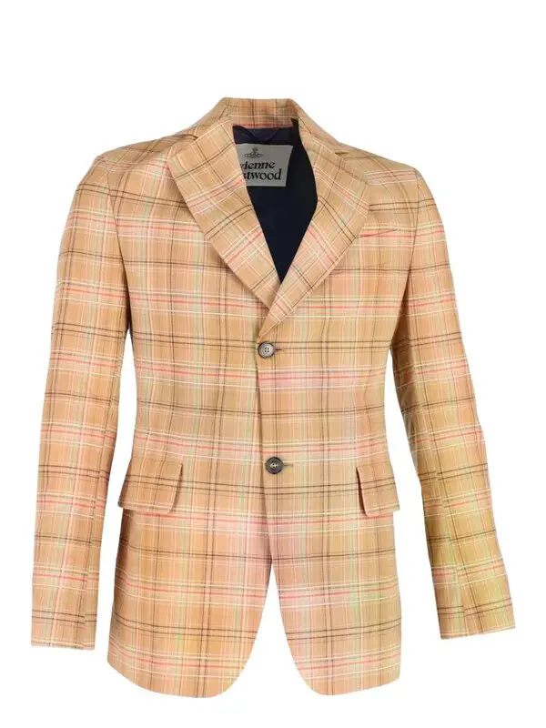 VIVIENNE WESTWOOD Checkered Blazer - Neutrals