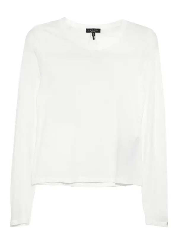 Rag & Bone Luca Long-sleeve Tee - White
