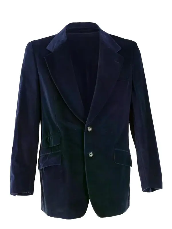 Gucci Velvet Single-breasted Blazer - Blue