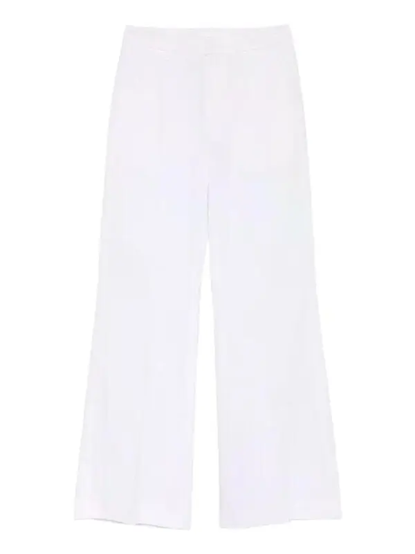 DONDUP Front-creases Straight Trousers - White