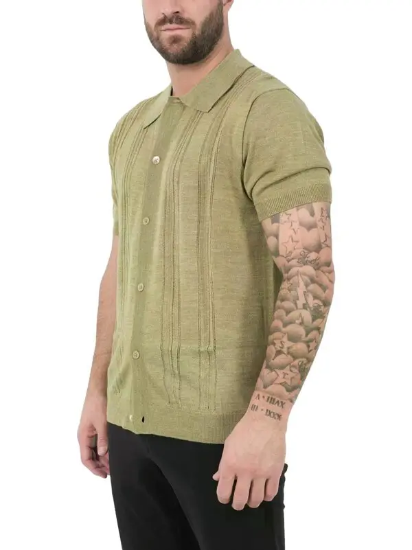 Nn07 Thor Striped Shirt - Green