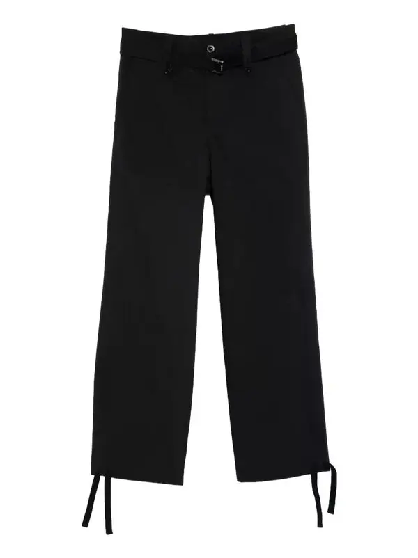 Sacai Belted Trousers - Black