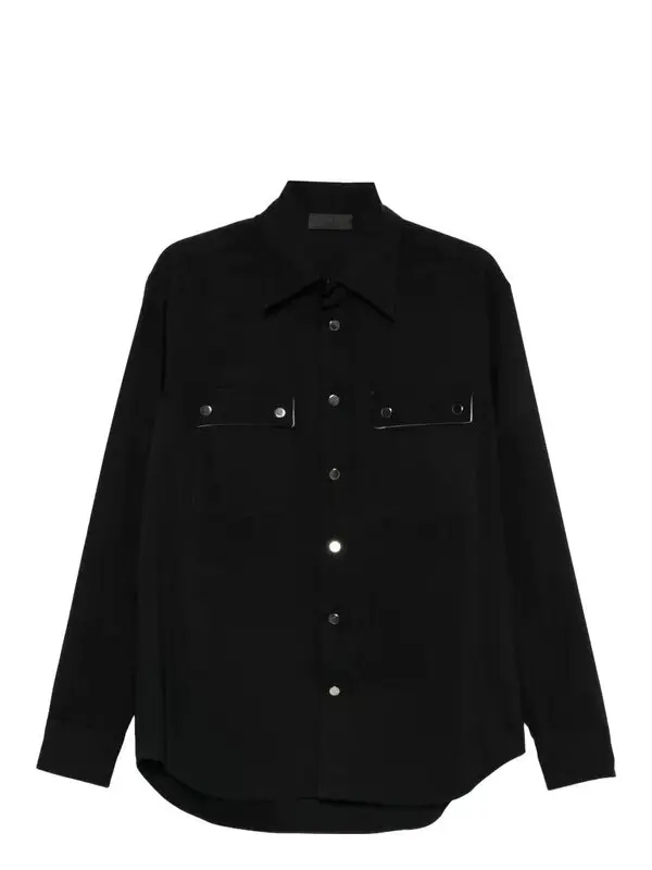 RHUN Chest-pocket Shirt - Black