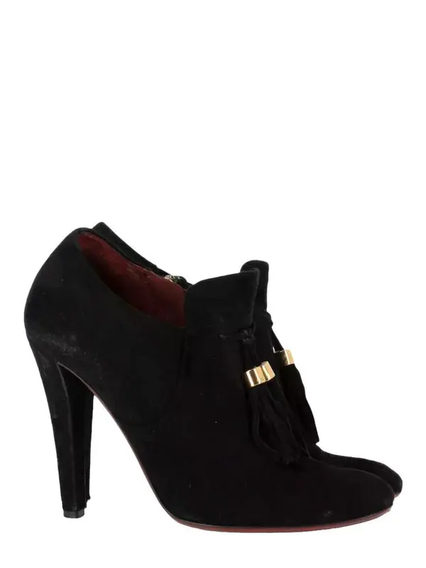 Gucci Mischa Tassel Detail Ankle Boots - Black