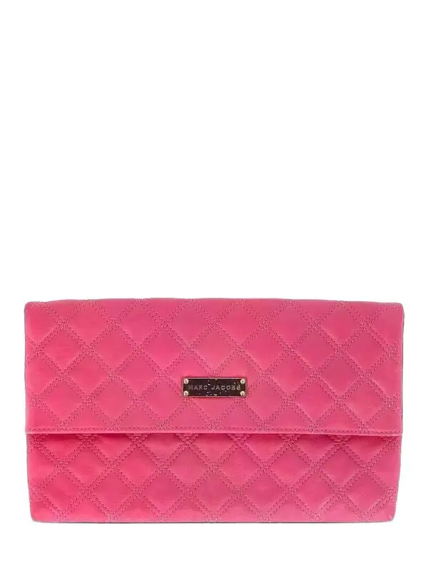 Marc Jacobs Quilted Leather Clutch - Pink
