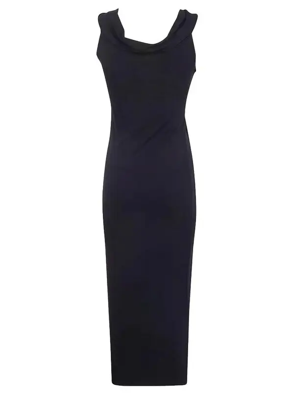 Emporio Armani Sleeveless Twisted Dress - Black