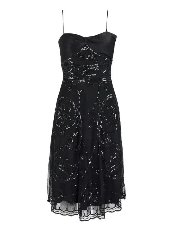 TEMPERLEY LONDON Sequin Embellished Dress - Black