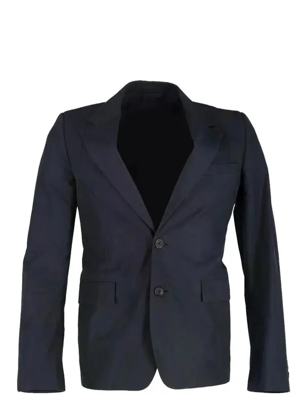 Alexander McQueen Wool Single-breasted Blazer - Blue