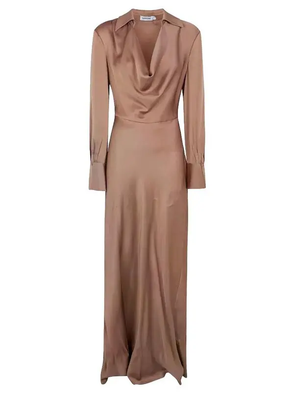 Simkhai Adelle Long-sleeved Maxi Dress - Neutrals