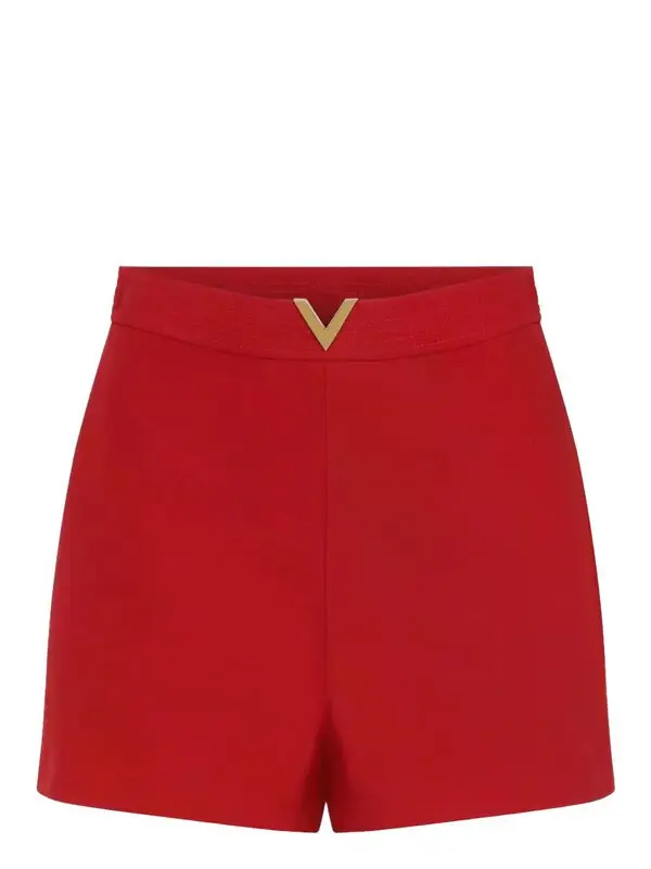 Valentino Garavani V-plaque Shorts - Red