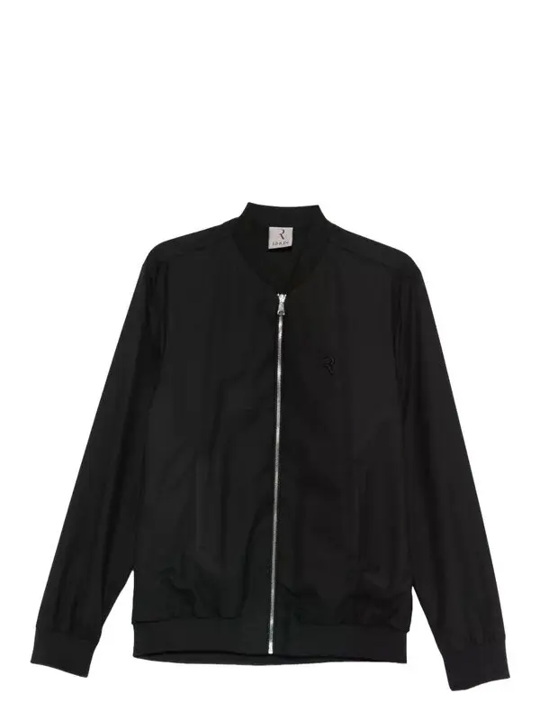 RHUN Zip-up Bomber Jacket - Black