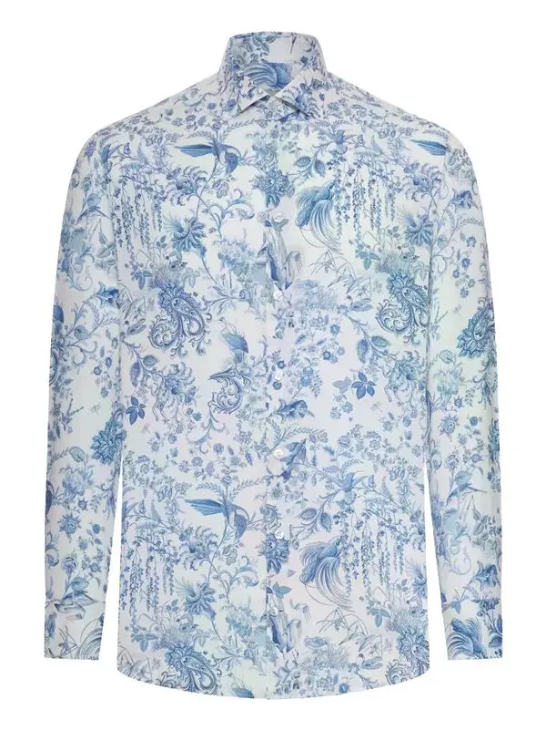 Etro Floral-print Shirt - White