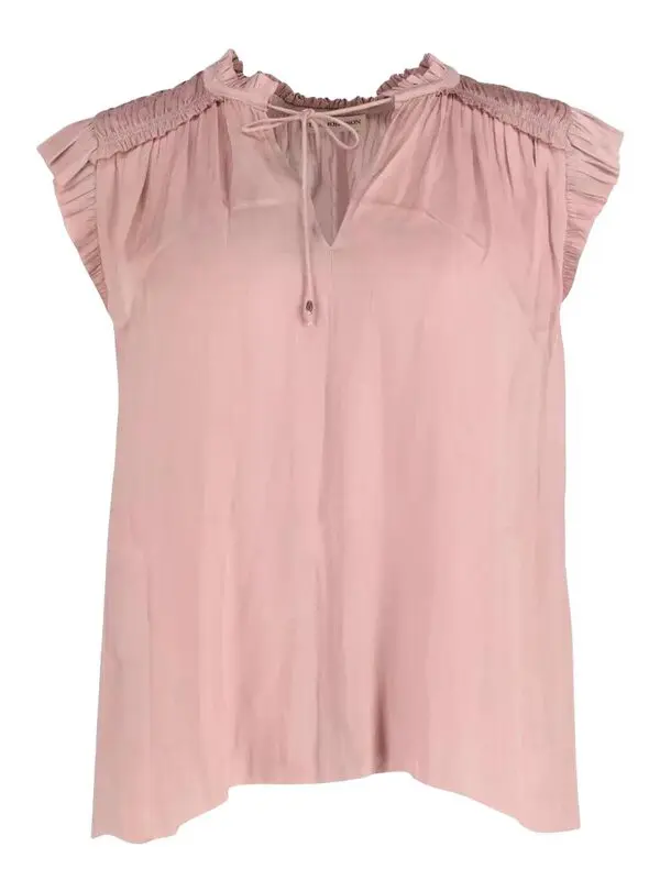 Ulla Johnson Plisse-detail Blouse - Pink
