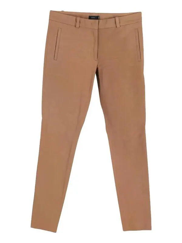 JOSEPH Mid-rise Skinny Trousers - Brown