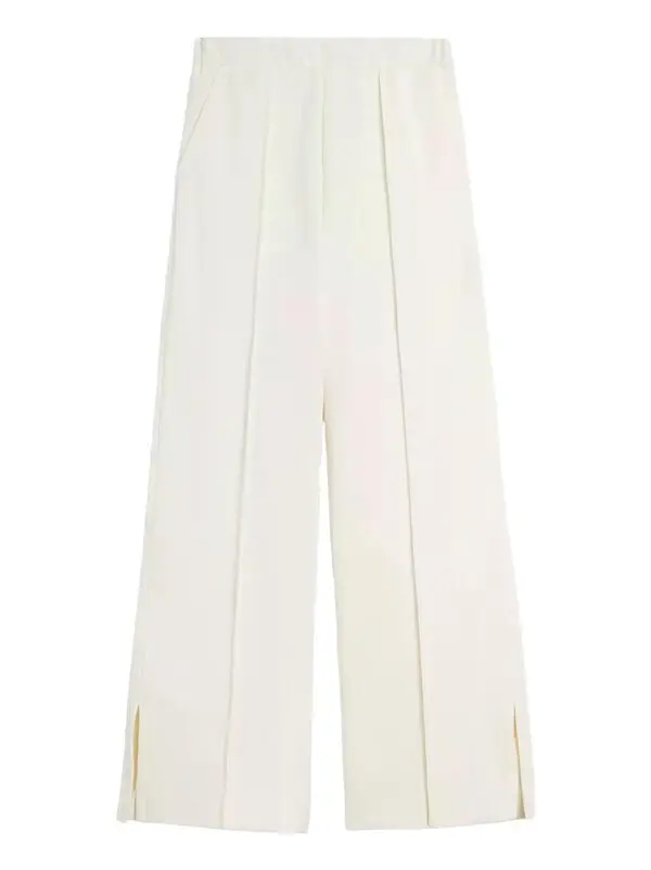 JIL SANDER Elastic-waistband Trousers - White
