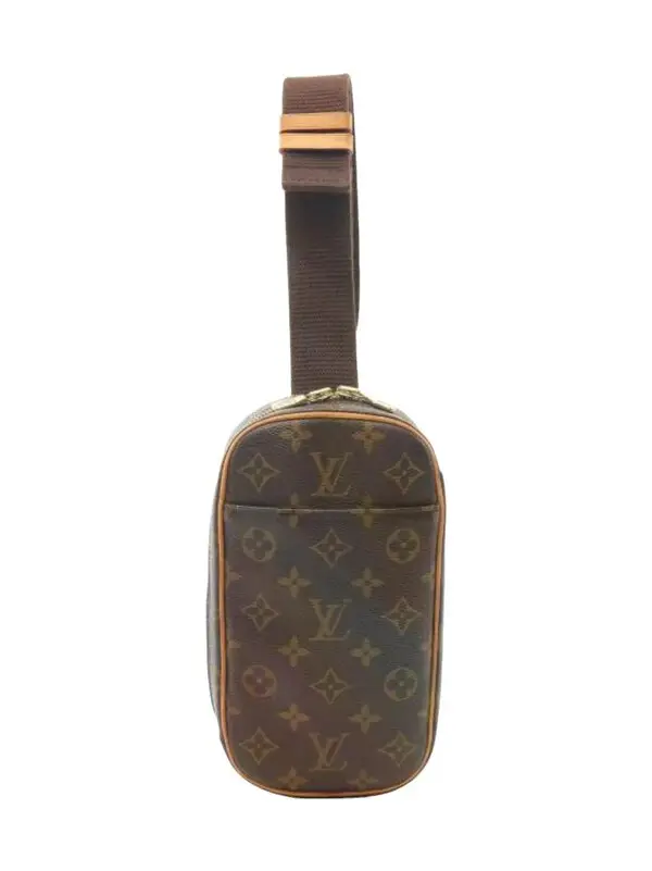 LOUIS VUITTON 2004 Monogram Pochette Shoulder Bag - Brown