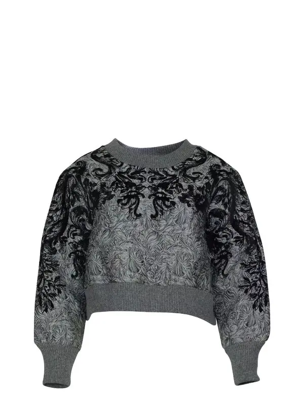 Dolce & Gabbana Embroidered Crew-neck Sweatshirt - Grey