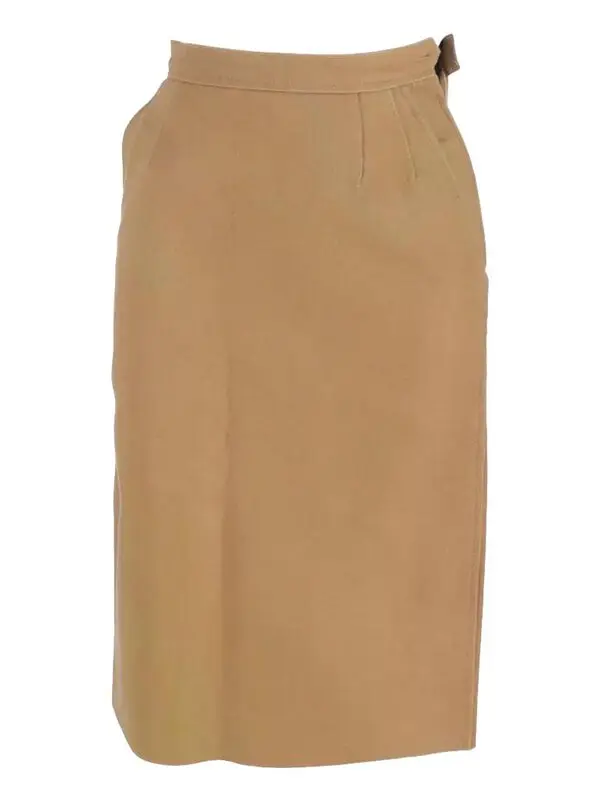 Prada Wool Knee-length Pencil Skirt - Neutrals