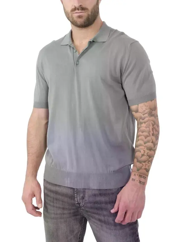 K-WAY Pleyne Short-sleeved Buttoned Polo Shirt - Grey