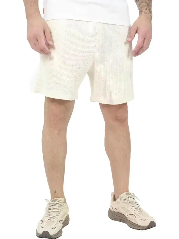 NIKBEN Waffle Effect Shorts - Neutrals