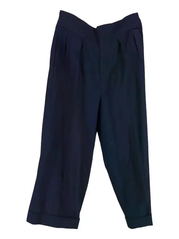 Marni Pleated Wool Trousers - Blue