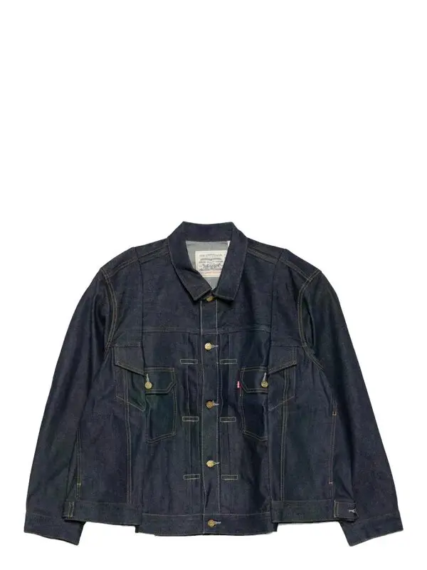 Sacai X Levis Cotton Denim Jacket - Blue