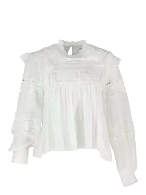 ISABEL MARANT VINTAGE Ruffled Blouse - White