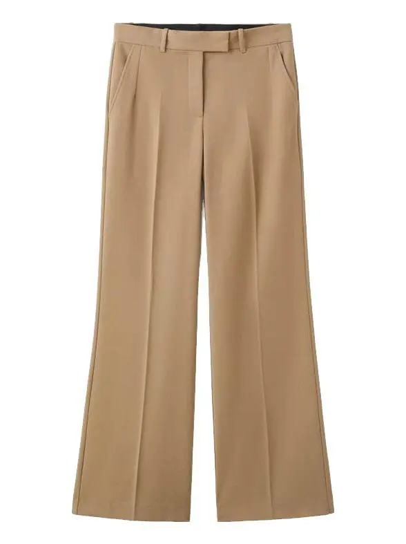 Mango Osaka Wide-leg Trousers - Medium Brown