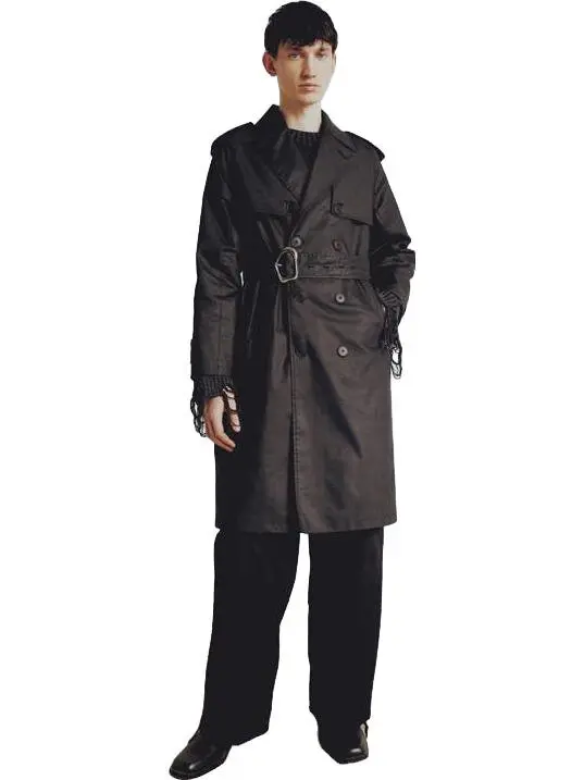 PCFG Waterproof Trench Coat - Black