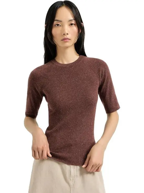 Brunello Cucinelli Sparkling Cashmere Crew-neck Sweater - Bordeaux