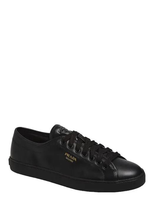 Prada Smooth Italian Calfskin Sneakers - Nero