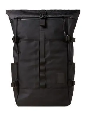 THE BROWN BUFFALO Rolltop Backpack - Balistic-black