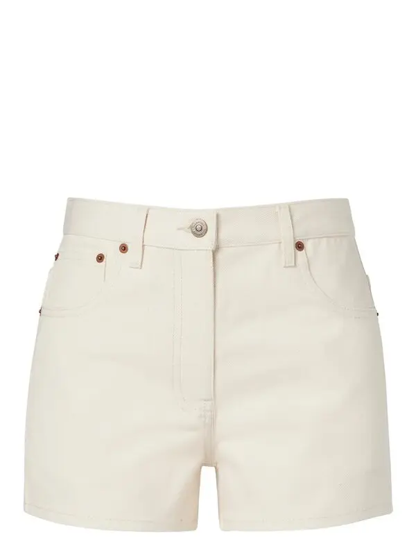 Valentino Garavani Denim Shorts - White