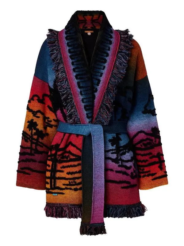 Alanui Sunset Stories Cashmere-blend Cardigan - Multicoloured