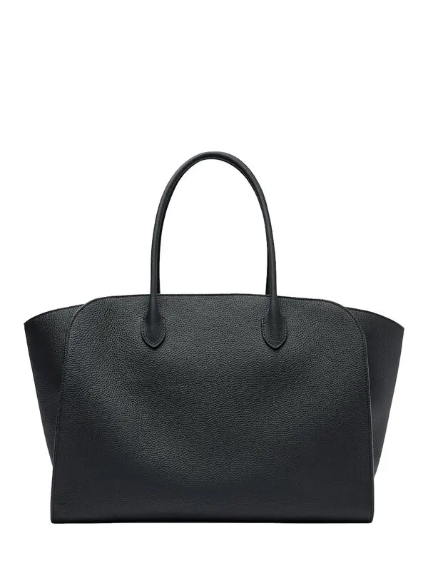 THE ROW Marlo 17 Leather Tote Bag - Black