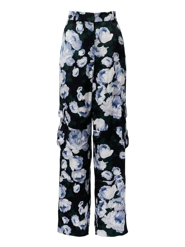 Stella McCartney Printed Satin Pajama Pants - Multicoloured