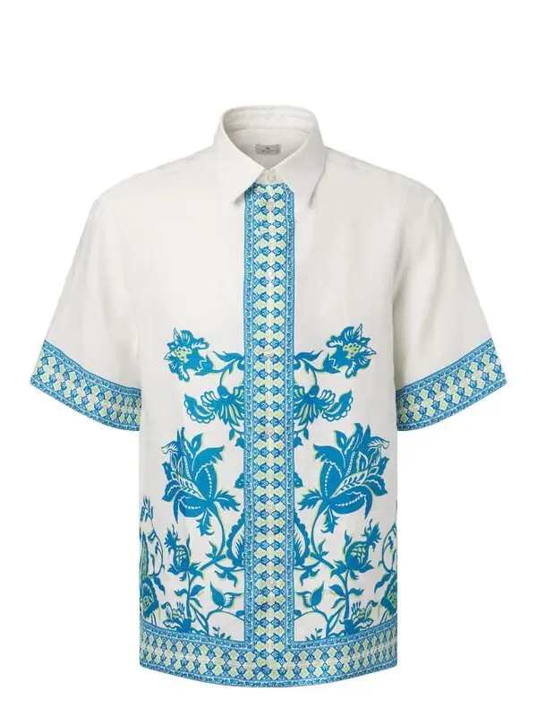 Etro Floral Linen Shirt - White