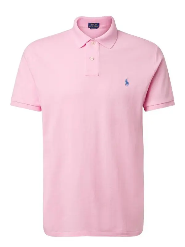 Polo Ralph Lauren Cotton Mesh Polo Shirt - Pink