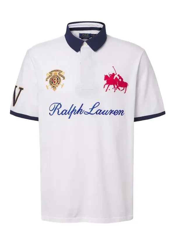 Polo Ralph Lauren Embroidered Cotton Polo Shirt - White