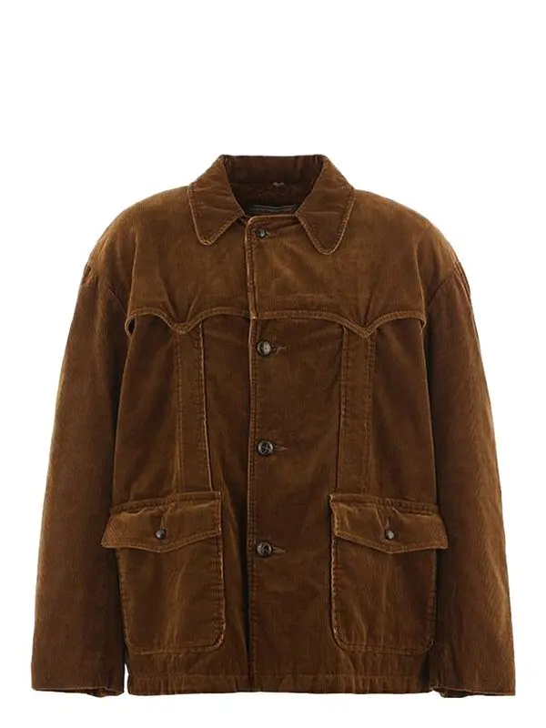 SAINT MXXXXXX Corduroy Boa Jacket - Brown